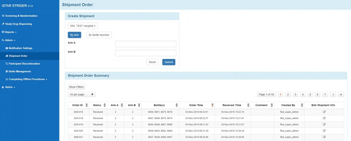 iSTAR – integrated System for Trial Allocation and Randomisation | PRE ...